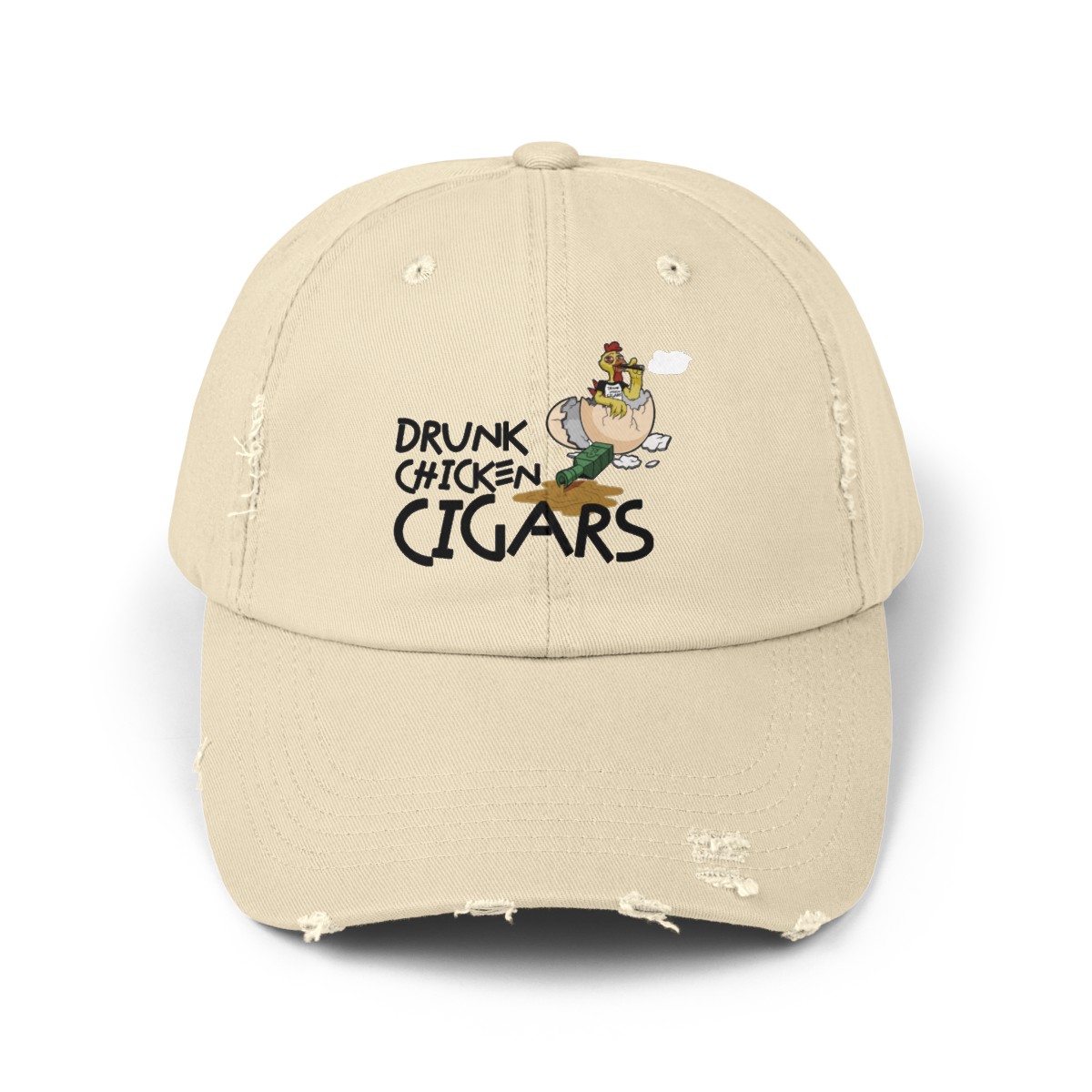 Unisex Distressed Cap - Drunk Chicken Cigars®